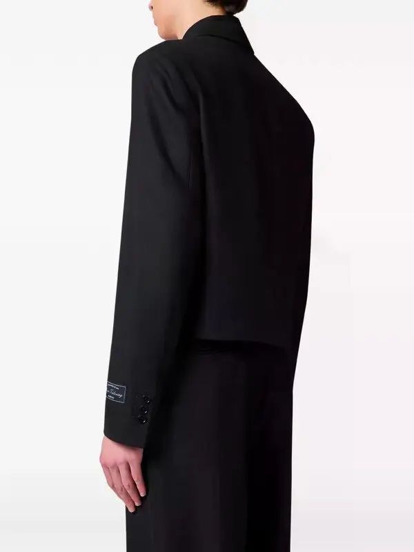 MSGM Cropped Notch-lapels Jacket