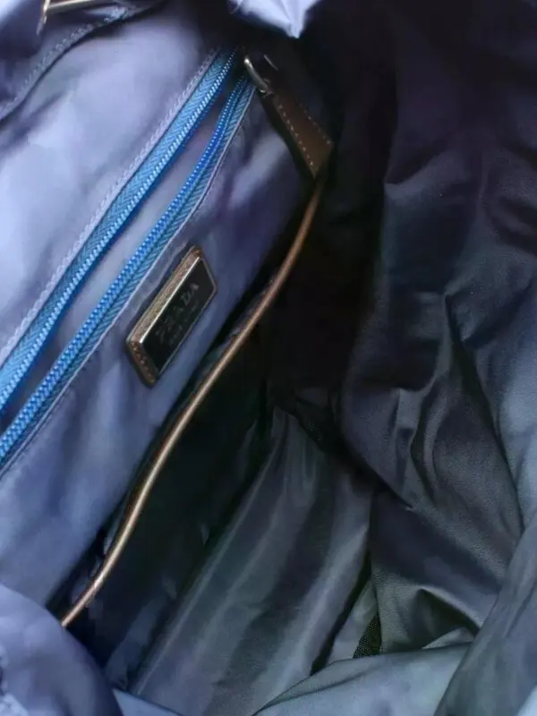 Prada Triangle Logo Backpack