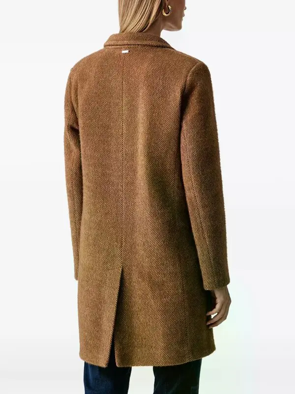 FRACOMINA Double-breasted Textured-finish Coat