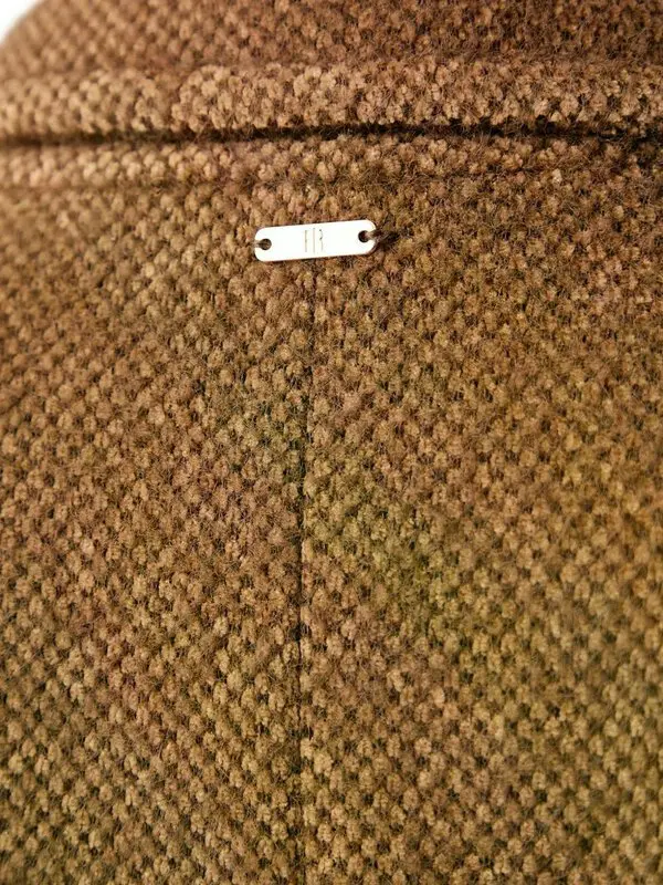 FRACOMINA Double-breasted Textured-finish Coat