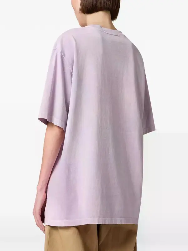 MSGM Embroidered Logo Oversized-fit T-shirt