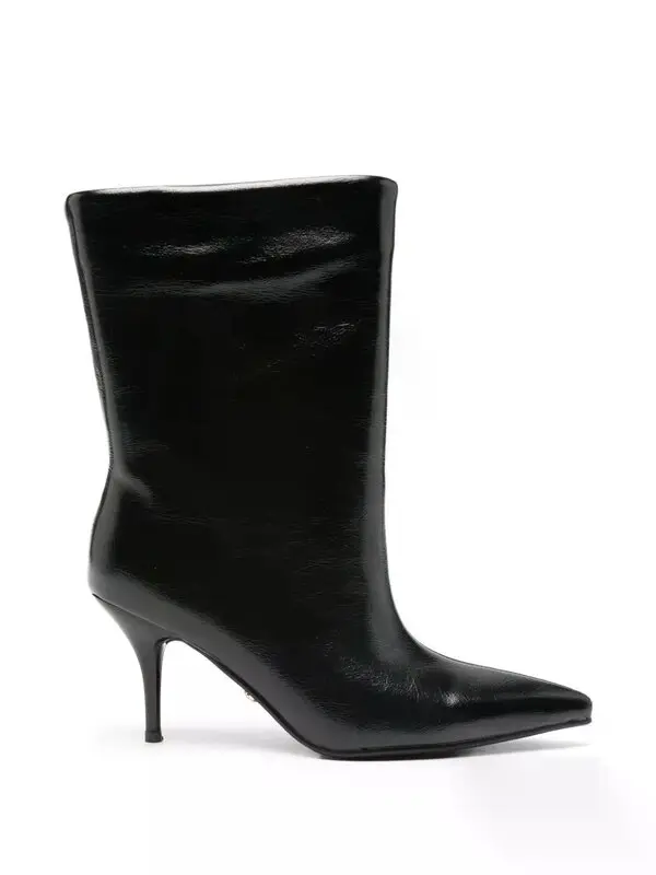 TWENTY FOURHAITCH Unuk Pointed-toe Stiletto-heel Ankle Boots - Black