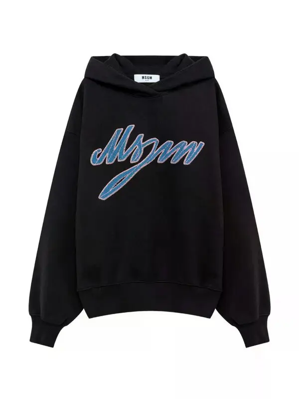 MSGM Logo Patch Oversized Hoodie