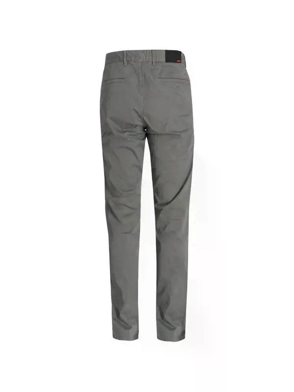 BOSS Logo-patch Chino Trousers - Grey