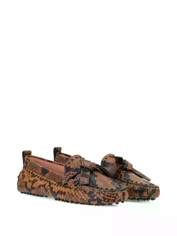 TOD'S Animal-print Loafers