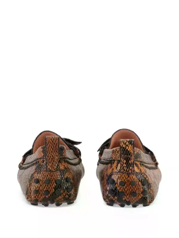 TOD'S Animal-print Loafers