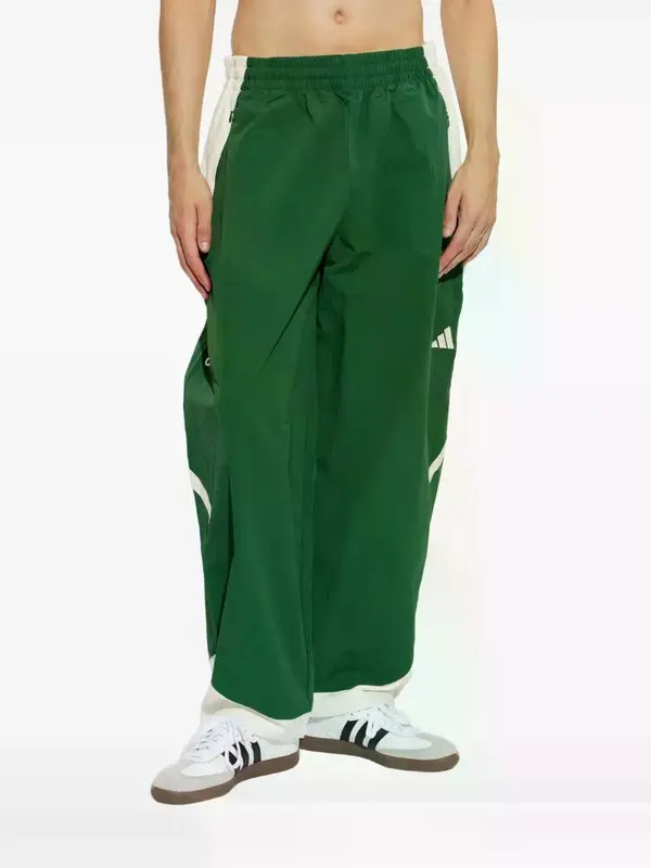Adidas X Arte Antwerp Z.n.e. Wide-leg Track Pants - Green