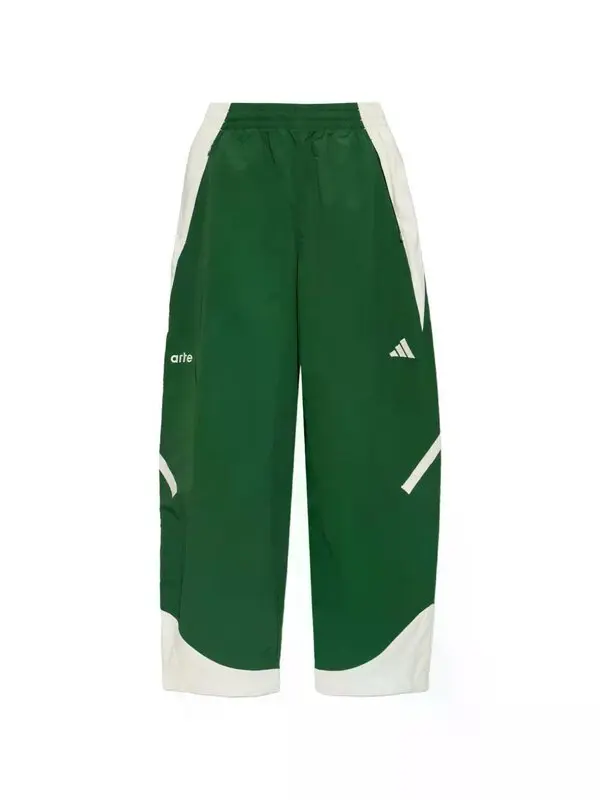 Adidas X Arte Antwerp Z.n.e. Wide-leg Track Pants - Green
