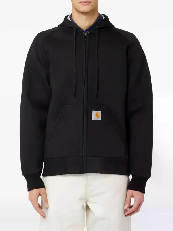 Carhartt Work In Progress Car-lux Logo-patch Zip-up Hoodie