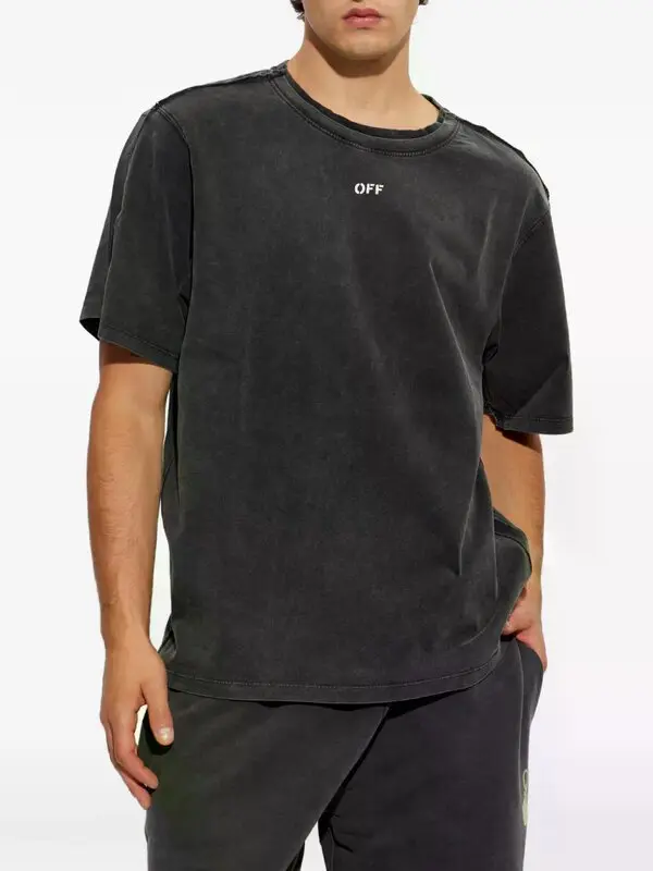 Off-White Logo-print Cotton T-shirt