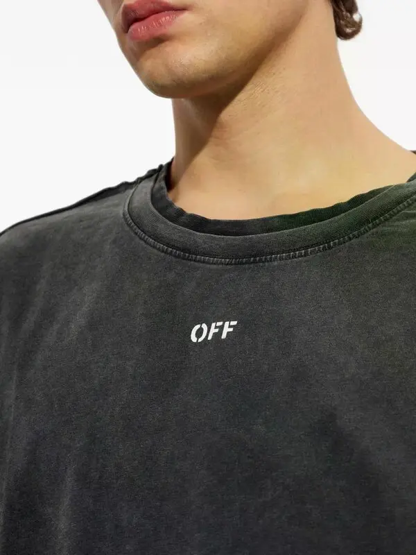 Off-White Logo-print Cotton T-shirt