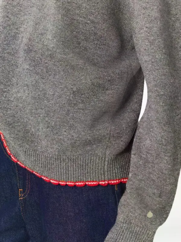 Stella McCartney Crochet Heart Wool Sweater