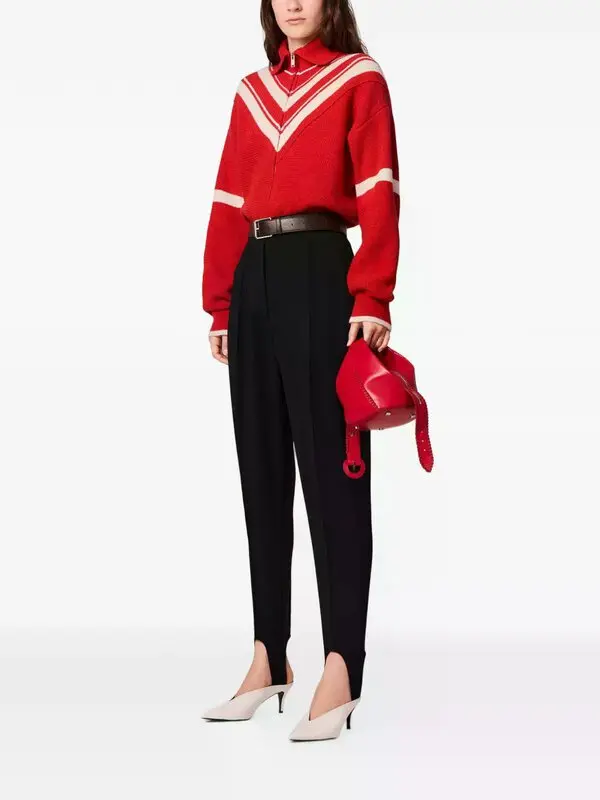 Stella McCartney Collared Zipper Knit Jacket