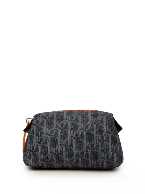 Dior 2006 Oblique Denim Flight Cosmetic Pouch