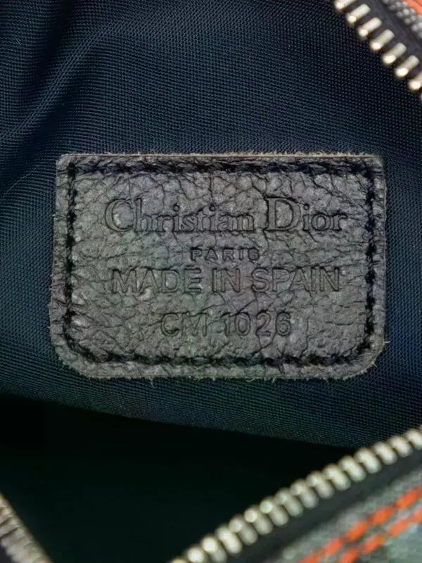 Dior 2006 Oblique Denim Flight Cosmetic Pouch