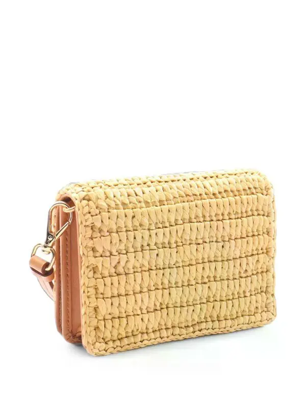 Prada 2020s Triangle-logo Raffia Mini Bag