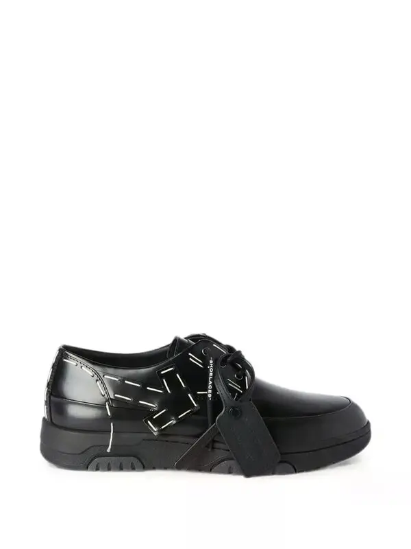Off-White Out Of Office Contrast-stitched Derby Shoes - Black