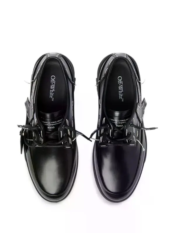 Off-White Out Of Office Contrast-stitched Derby Shoes
