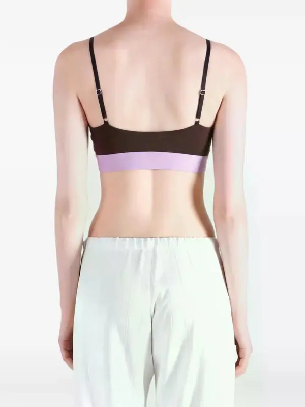 BASERANGE Colour-block Triangle Bra Top
