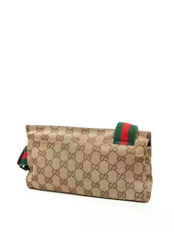 Gucci 2000-2015 Gg Canvas Web Crossbody Bag