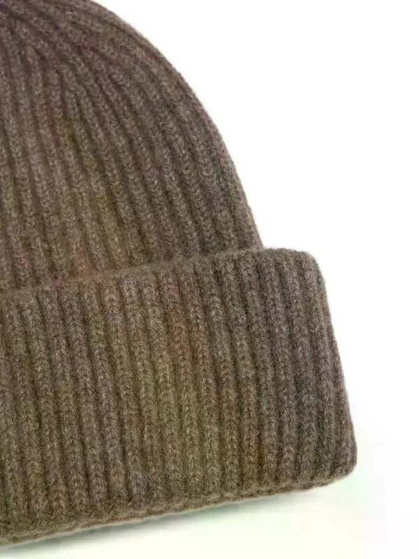 Fedeli Ribbed-knit Beanie Hat