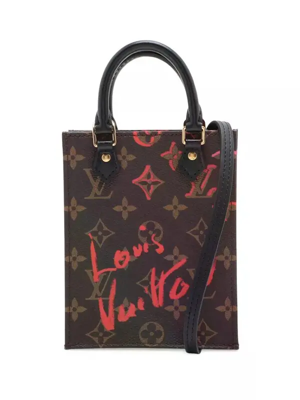 LOUIS VUITTON 2021-2026 Monogram Petit Fall In Love Sac Plat Satchel - Brown