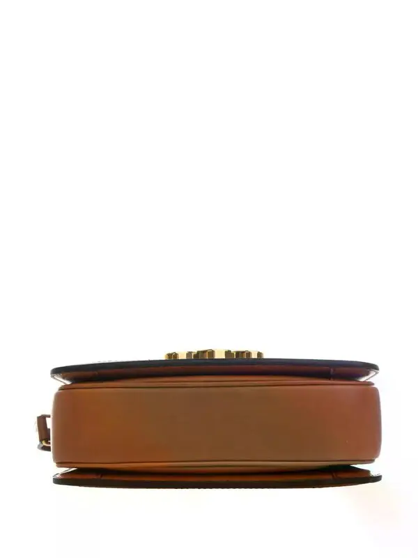 Celine Canvas And Calfskin Triomphe Crossbody Bag - Neutrals