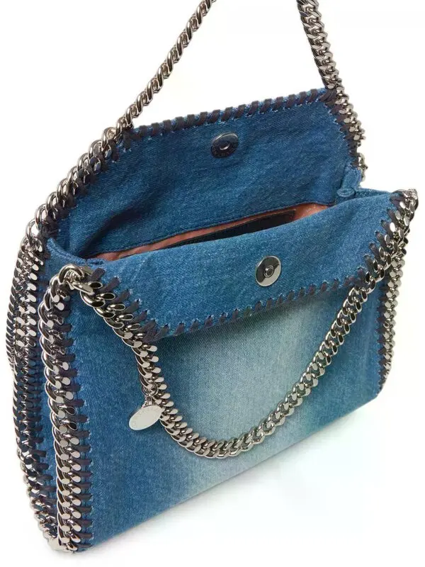 Stella McCartney Falabella Denim Mini Tote Bag - Blue