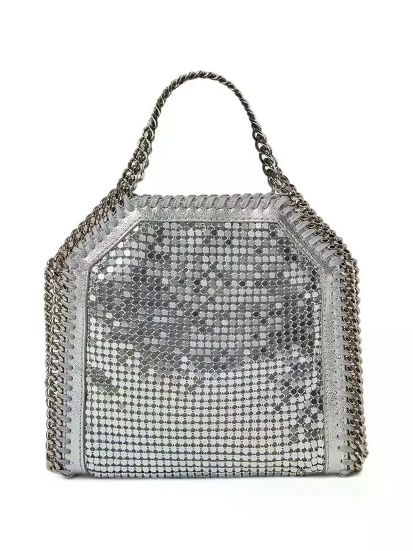 Stella McCartney Falabella Chainmail Tiny Tote Bag - Silver