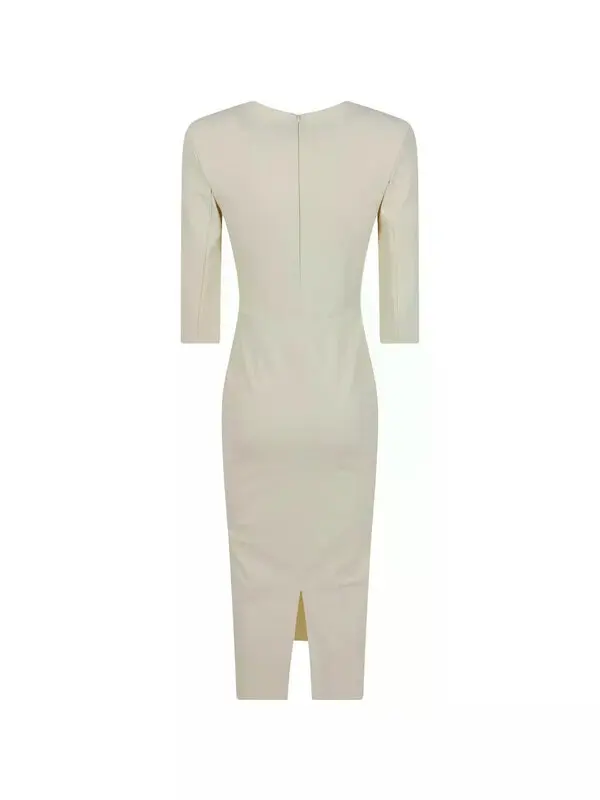 Chiara Boni La Petite Robe Beaded Ruched Midi Dress