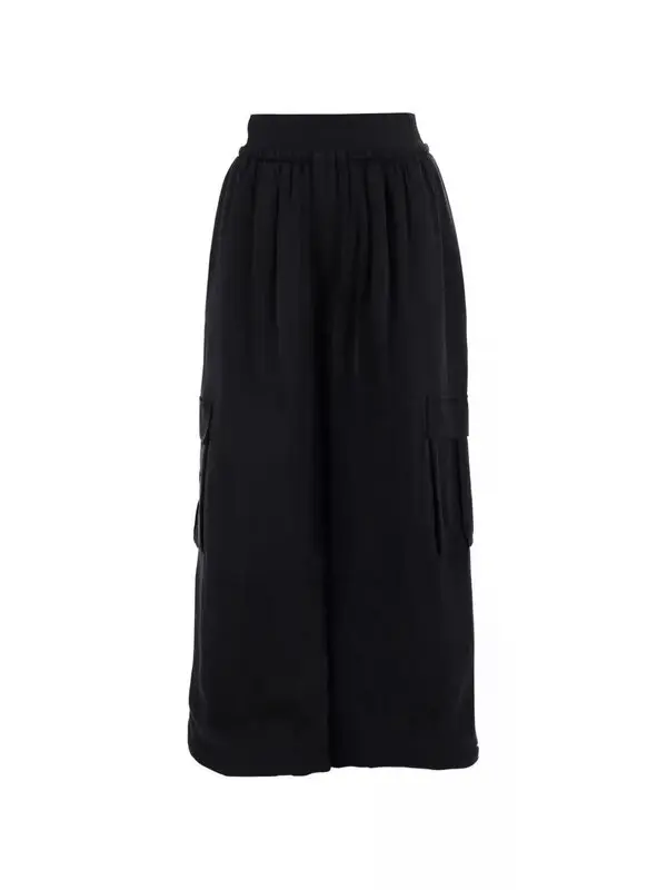 ALAINPAUL Wide-leg Cargo Trousers - Black