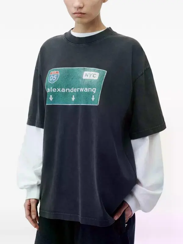 Alexander Wang Street Sign Graphic T-shirt