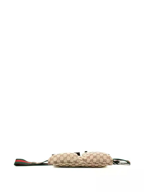 Gucci Gg Canvas Web Double Pocket Belt Bag