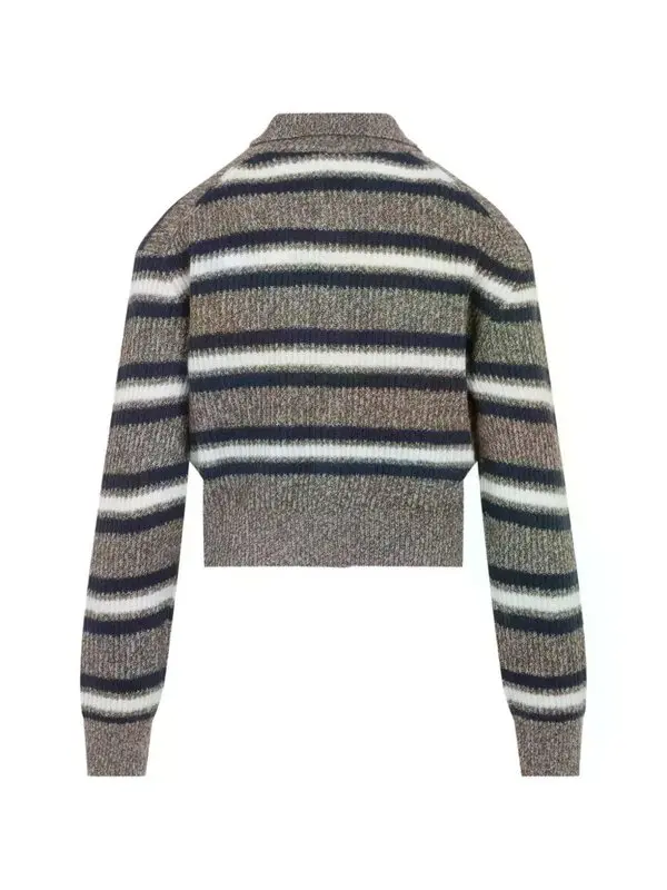 Brunello Cucinelli Striped Button-up Cardigan