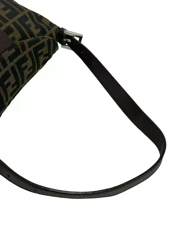 Fendi 1990-2010 Zucca Canvas Shoulder Bag