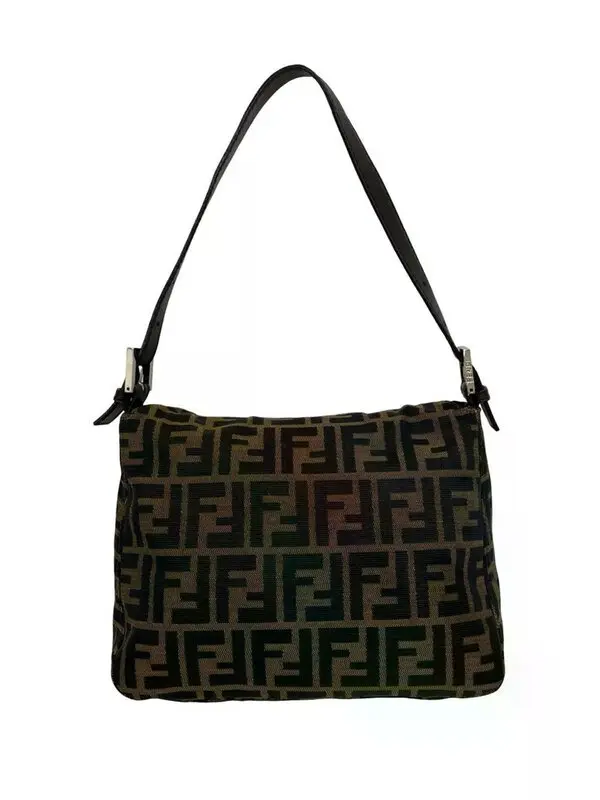 Fendi 1990-2010 Zucca Canvas Shoulder Bag