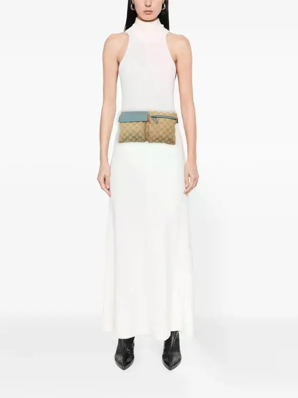 Gucci 2000-2015 Gg Canvas Web Double Pocket Belt Bag