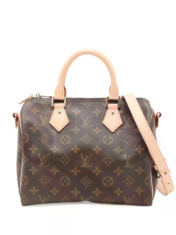 LOUIS VUITTON 2021-2026 Monogram Speedy Bandouliere 25 Satchel - Brown