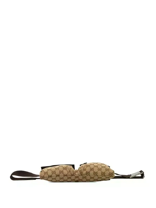 Gucci 2000-2015 Gg Canvas Double Pocket Belt Bag