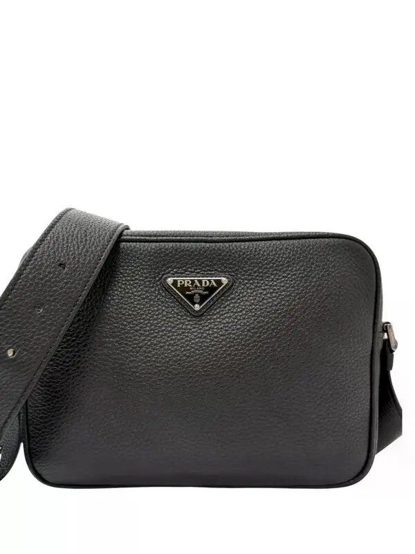 Prada 2013-2026 Vitello Daino Camera Bag Crossbody Bag - Black
