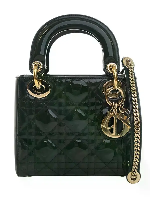 Dior Mini Patent Cannage Lady Satchel