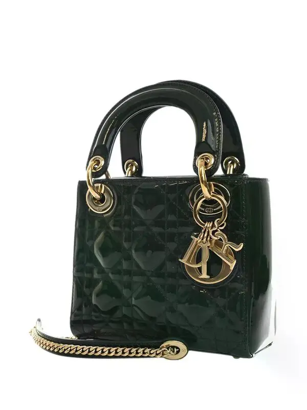 Dior Mini Patent Cannage Lady Satchel