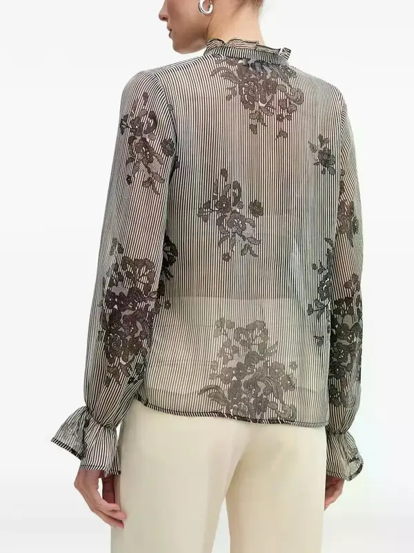 MORGAN Ruffled Floral Blouse