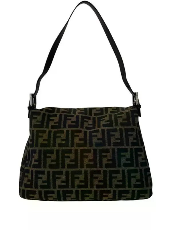 Fendi 1990-2000 Zucca Canvas Mamma Forever Shoulder Bag
