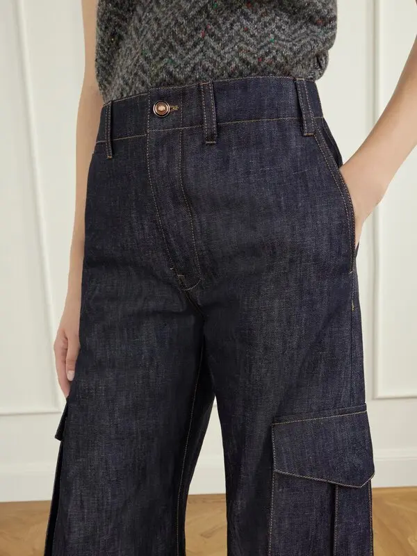 Gabriela Hearst Eos Cotton And Linen-blend Wide-leg Pants