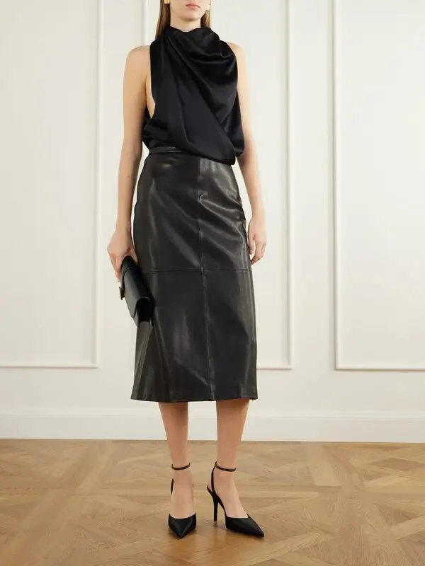 Balmain 100 Embellished Satin Pumps