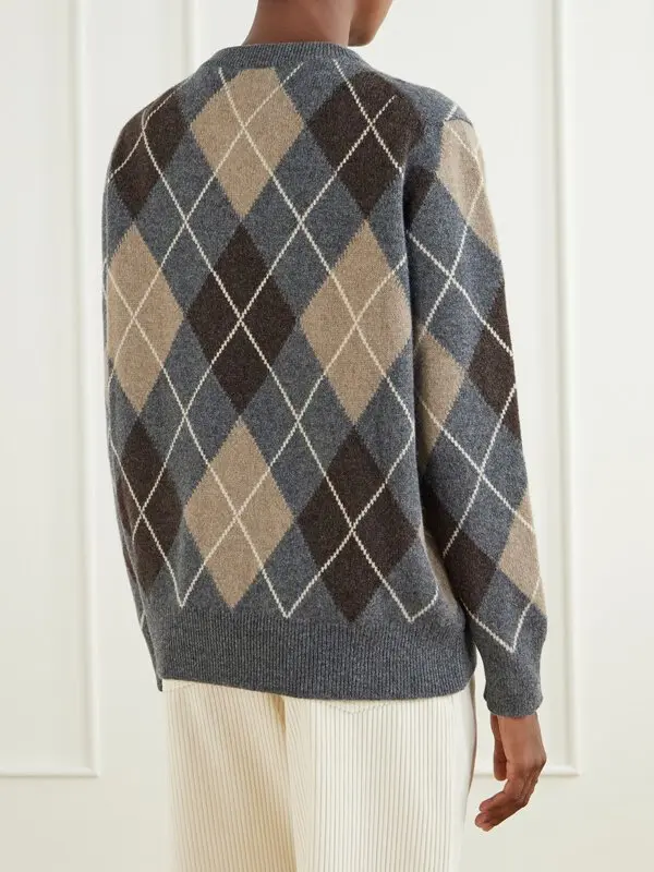 Daughter Ava Argyle Wool Sweater
