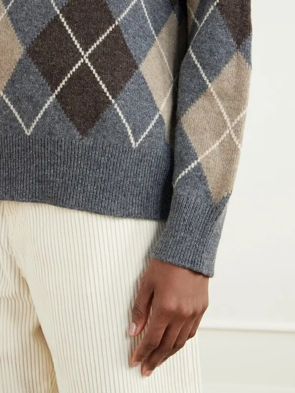 Daughter Ava Argyle Wool Sweater