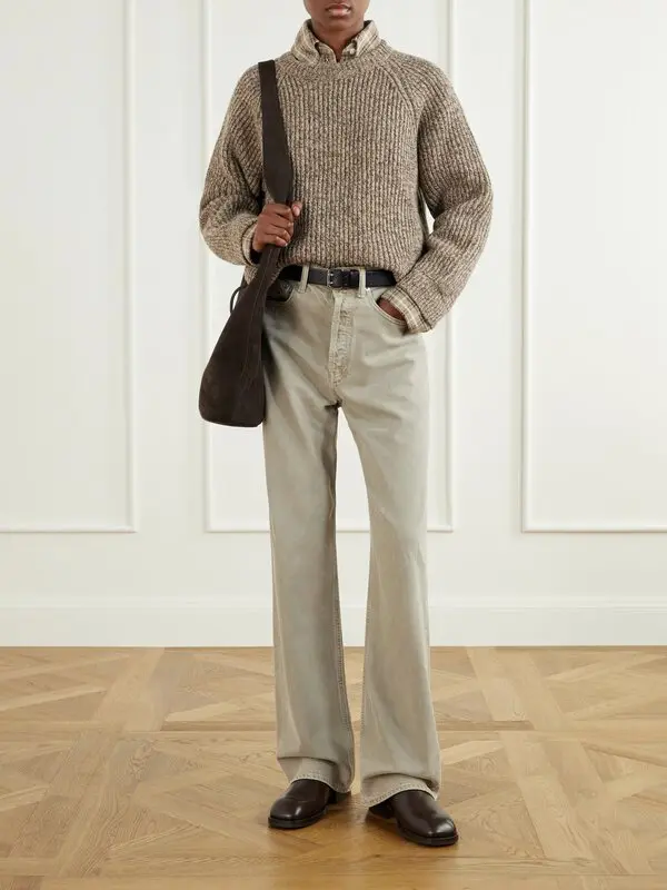 Daughter Ribbed Mélange Wool Sweater