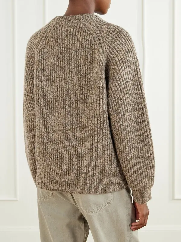 Daughter Ribbed Mélange Wool Sweater